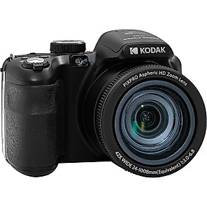 Kodak PIXPRO AZ425 Digital Camera + Camera Case + 128GB Memory Card (Black)