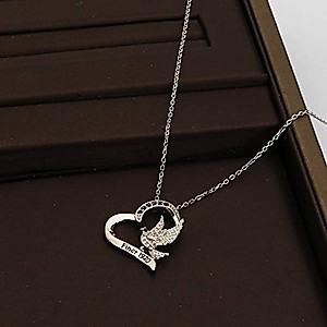 CENWA Dove Finer Women Rhinestone Necklace Zeta Greek Sorority Jewelry Gift for Finer Women (Dove Finer 1920 N S)