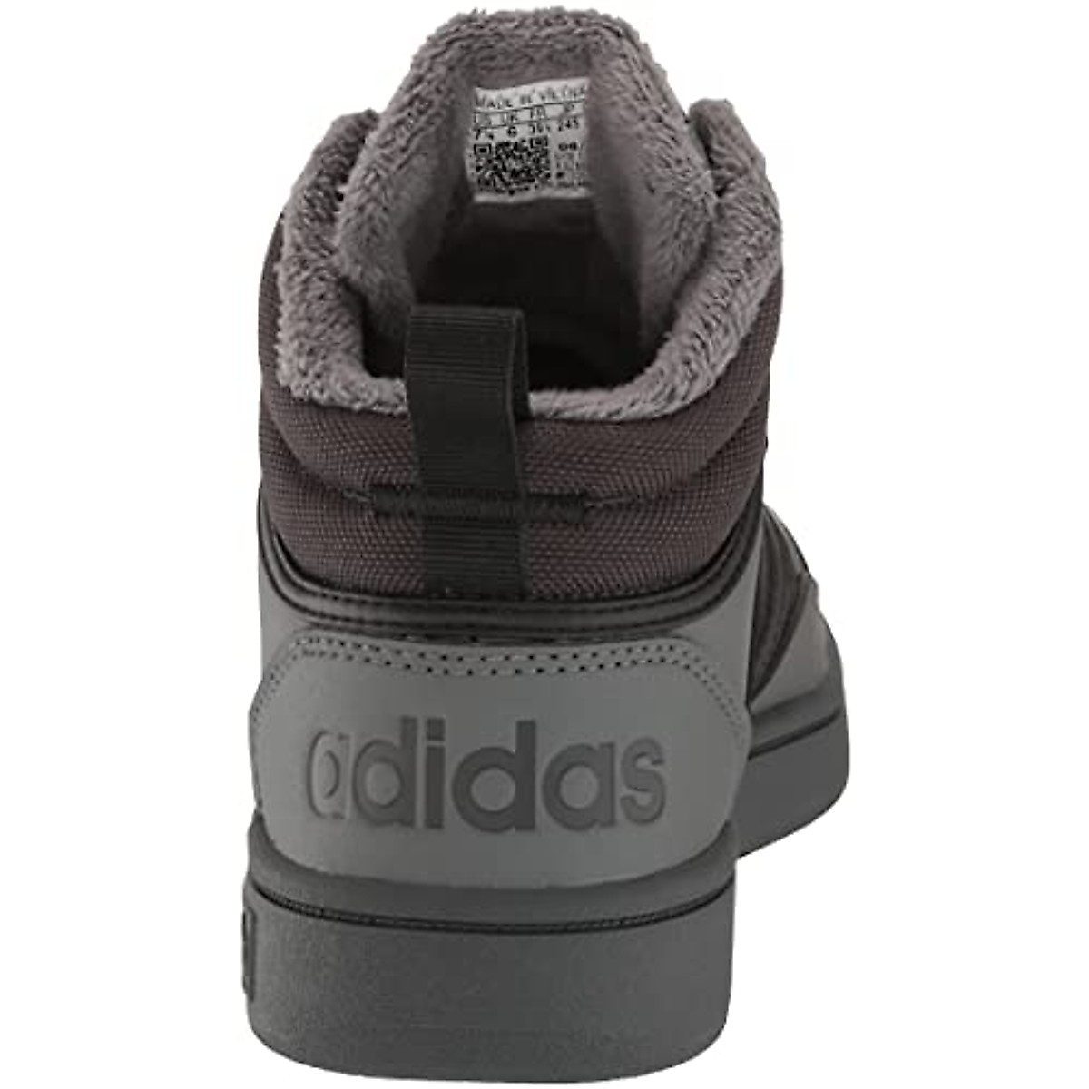 adidas Women's Hoops 3.0 Mid Basketball Shoe, Grey/Black/Carbon, 9