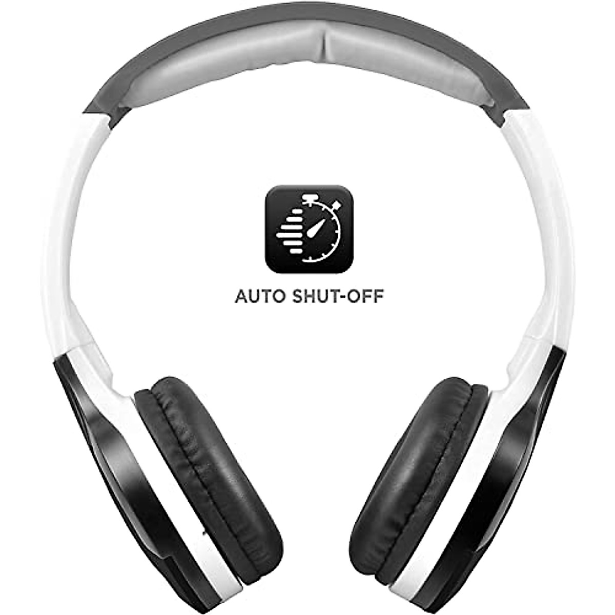 XO Vision IR630BL Universal IR Wireless Foldable Headphones - Black Wireless Bluetooth-Enabled Lightweight Portable for iPhone, Car, Kids Wireless Headphones for Universal Car Entertainment System