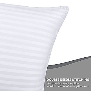 Utopia Bedding Bed Pillows for Sleeping Standard Size (White), Set of 2, Cooling Hotel Quality, for Back, Stomach or Side Sleepers