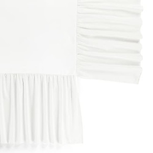 Lush Decor Ruffle Crib Skirt, 16" Drop, White