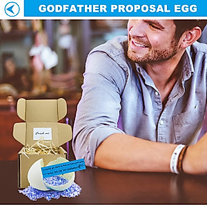 MUFUN Godfather Proposal Egg, Will You Be My Godfather, Be My Godfather Egg with Surprise for Best Friend, Brothers, Uncles