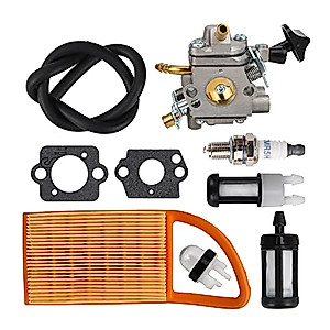 Carbbia BR 600 Carburetor Air Fuel Filter Carb Tune up Kit for Sthil BR500 BR550 BR600 Backpack Blower Leaf Blower Parts Replaces for Zama C1Q-S183 4282-120-0606 4282-120-0607 4282-120-0608