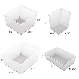 Proslat 03250 Probin Storage Bin Kit Designed for PVC Slatwall, 18-Piece