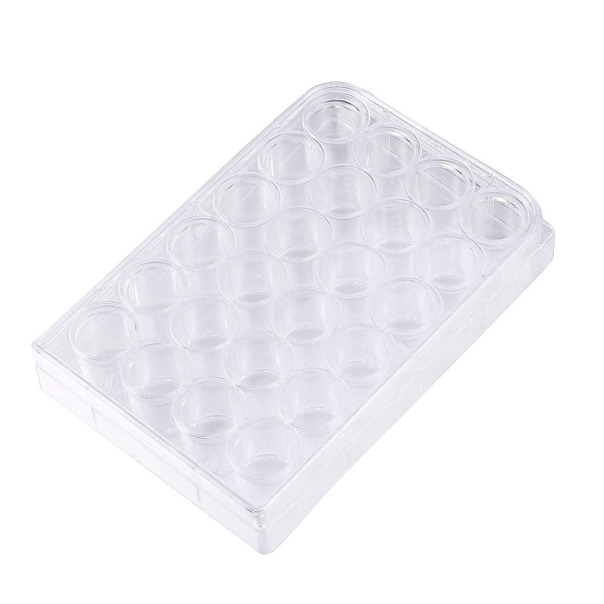 ULTECHNOVO 24 Well Cell Culture Plate Plastic Petri Dish for Lab (12.5 x 8.5 x 2 cm)