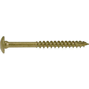Power Pro 47870 Lag Screws, 5/16" x 3-1/2", Star Drive Construction Lag Screws, Rust Resistant, Ceramic Coated Bronze, 1lb Box, 25 pcs