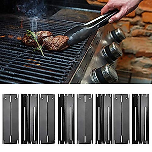 Kadimendium BBQ Gas Grill Heat Plate Shield Tent, Good Flexibility Heat Plates for Grill Burners for Gas Grill