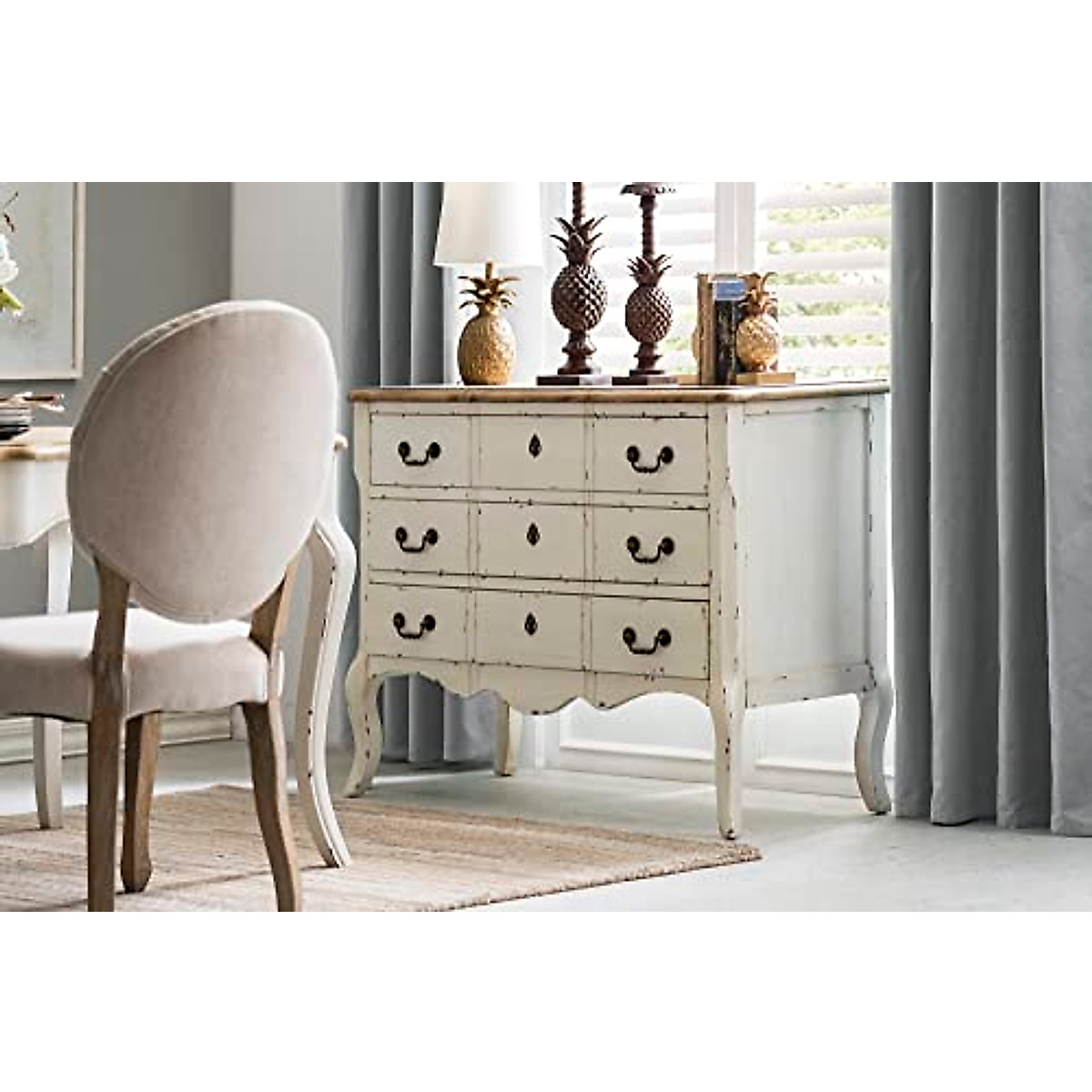 Creative Co-op DA7076 Pineapple Shaped Gold Resin Bookends (Set of 2 Pieces)