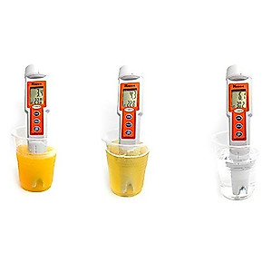 Y-LKUN Water Quality Meter Protable LCD Digital PH Meter 0-14PH Pen Salinity Meter Water Quality Salinity Measurement Detector Measuring Tool Moisture Meter