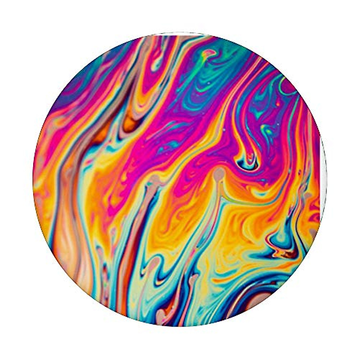 Watercolor Pink Orange Rainbow Tye-Dye Ocean Water Waves PopSockets PopGrip: Swappable Grip for Phones & Tablets