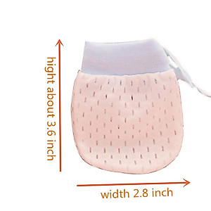 Adeimoo Baby Boy Girl No Scratch Silk Cotton Mittens Mesh Breathable Drawstring Gloves for Newborn Toddler Infants 8 Pack (Eyelet Mitten)