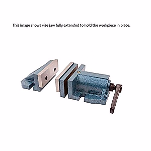 HHIP 3900-1728 2 Piece Quick Clamp Mill Vise, 8" Width x 4" Depth Jaw.5" Clamp (Pack of 1)
