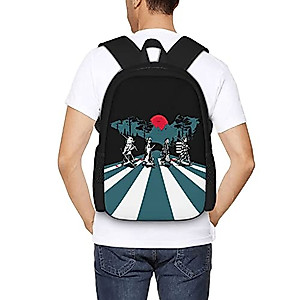 YIROKCOM Casual Anime Backpack for Boys Girls, 3D Printed Cartoon Daypack Laptop Bags Waterproof Backpack for Men Teens Camping Travel Hiking