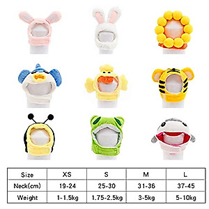 balacoo Pet Costume Hat Cat Shark Headdress Warm Winter Dog Hat Cat Headgear for Cosplay Puppy Dress Up S