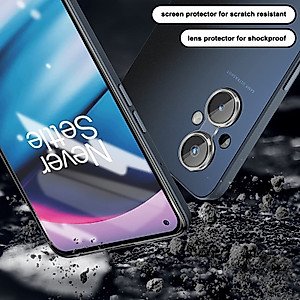 Orzero (2+2) Compatible for OnePlus Nord N20 5G, 2 Pack Screen Protector + 2 Pack Camera Lens Protector, Full Adhesive High Definition Bubble Free Anti-Scratch