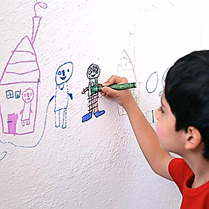 PHILODOGS Colored Chalk for Kids Mini Chalk Sets Dustless No-Dirt 10 Colors 20 Pcs