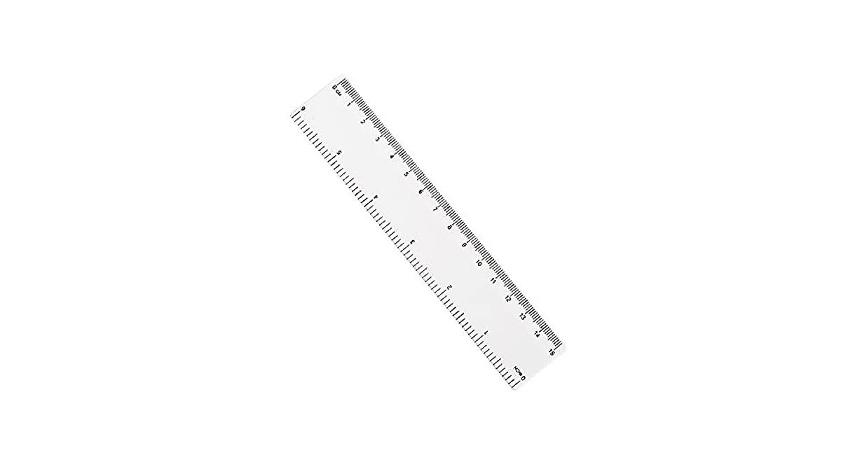 Clear Plastic Ruler Set - 6 Pcs for Precise Measuring