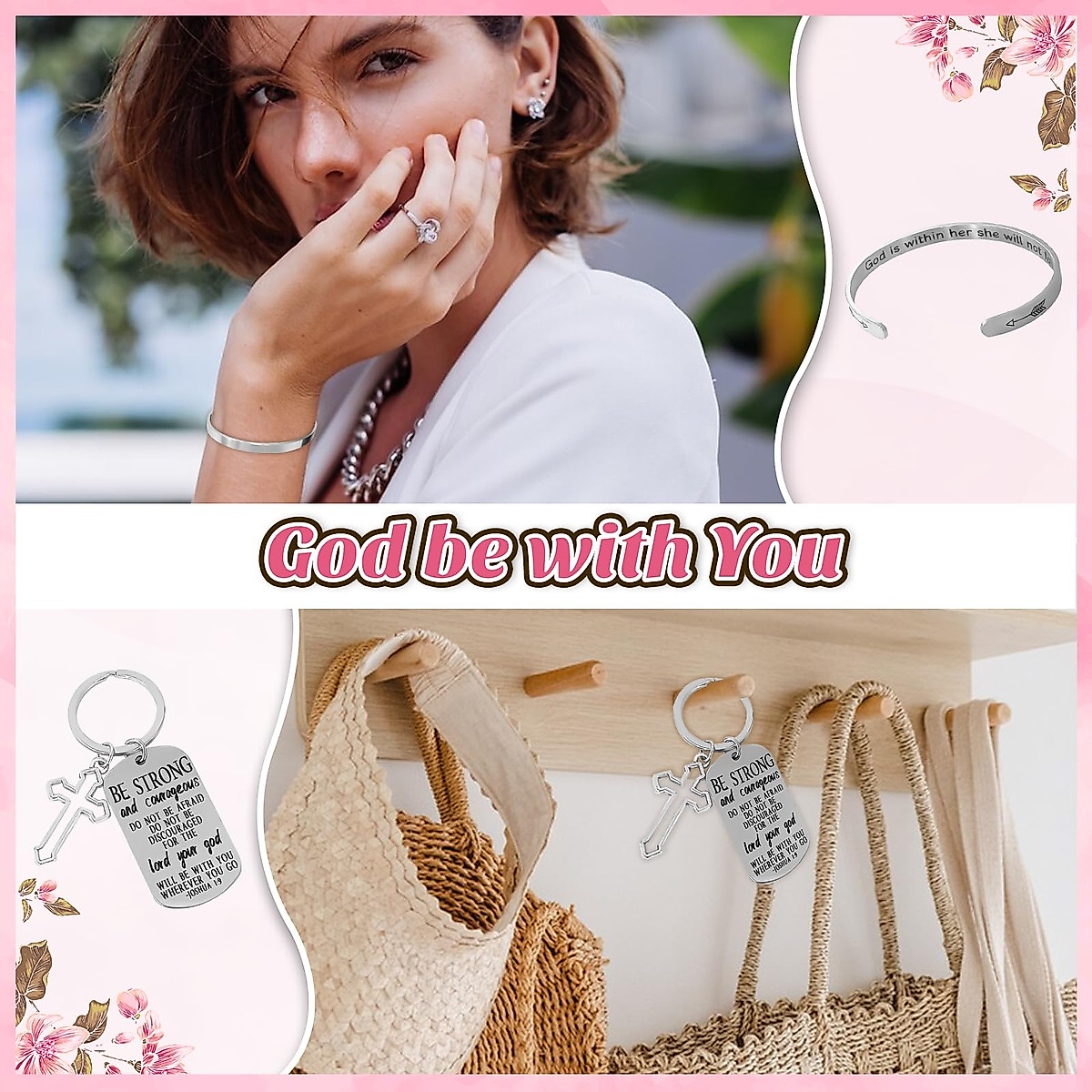 Christian Gifts for Women, Unique 8 Pcs Inspirational Gifts for Women, Religious Gifts for Women for Christmas, Thanksgiving, Easter, Birthday, Spiritual Gifts for Women, Mom, Sister, Friend, Wife