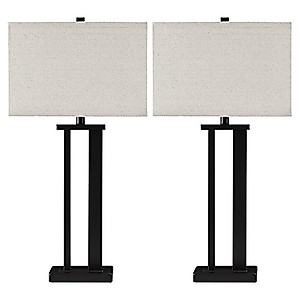 Signature Design by Ashley L204074 Aniela Metal Table Lamp (Set of 2), Bronze