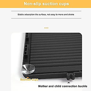 uapryti Shoe Rack Organizer - Free Standing Shoe Racks for Closets Entryway,Free Combination Shoe Storage (White+Black, 6-Tier)