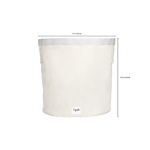 3 Sprouts Large Toy Storage Basket - Durable Kids & Baby Toy Bin with Handles for Toy Basket Storage, Round Hamper for Laundry in Nursery & Playroom, Llama