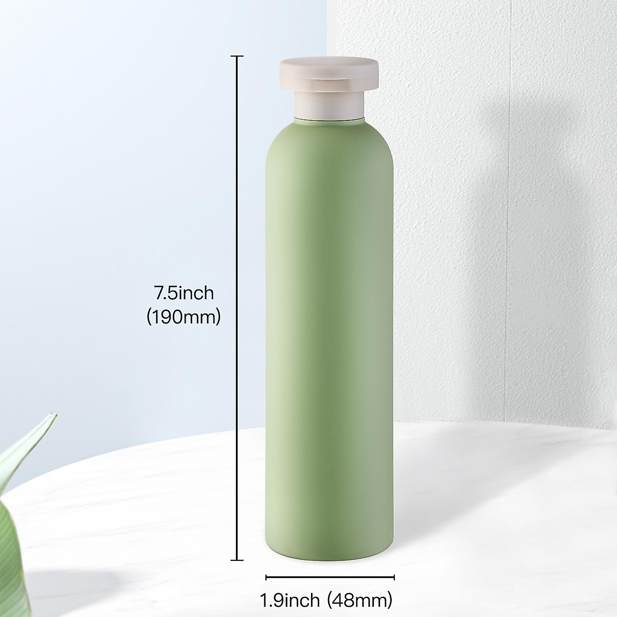 Lusiyi Squeeze Bottles 8 oz, 3 Pack Travel Shampoo and Conditioner Bottles, Plastic Refillable Containers for Lotion(8oz, Green)