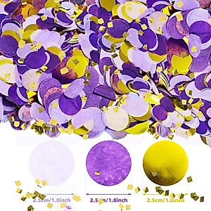 Purple Gold Confetti/Purple Gold Birthday Decorations/Purple Gold Party Table Decorations Purple Gold Graduation Party Decorations//Eid Mubarak Decorations/Purple Gold Baby Shower
