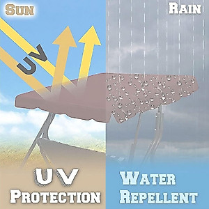 Patio Swing Canopy Top Cover,2 3 Seater Waterproof Replacement Canopy Cover for Swing Chair Awning Glider,Swing Cover for Outdoor Garden Furniture,210D Oxford Cloth(Beige,77x49x6inch)