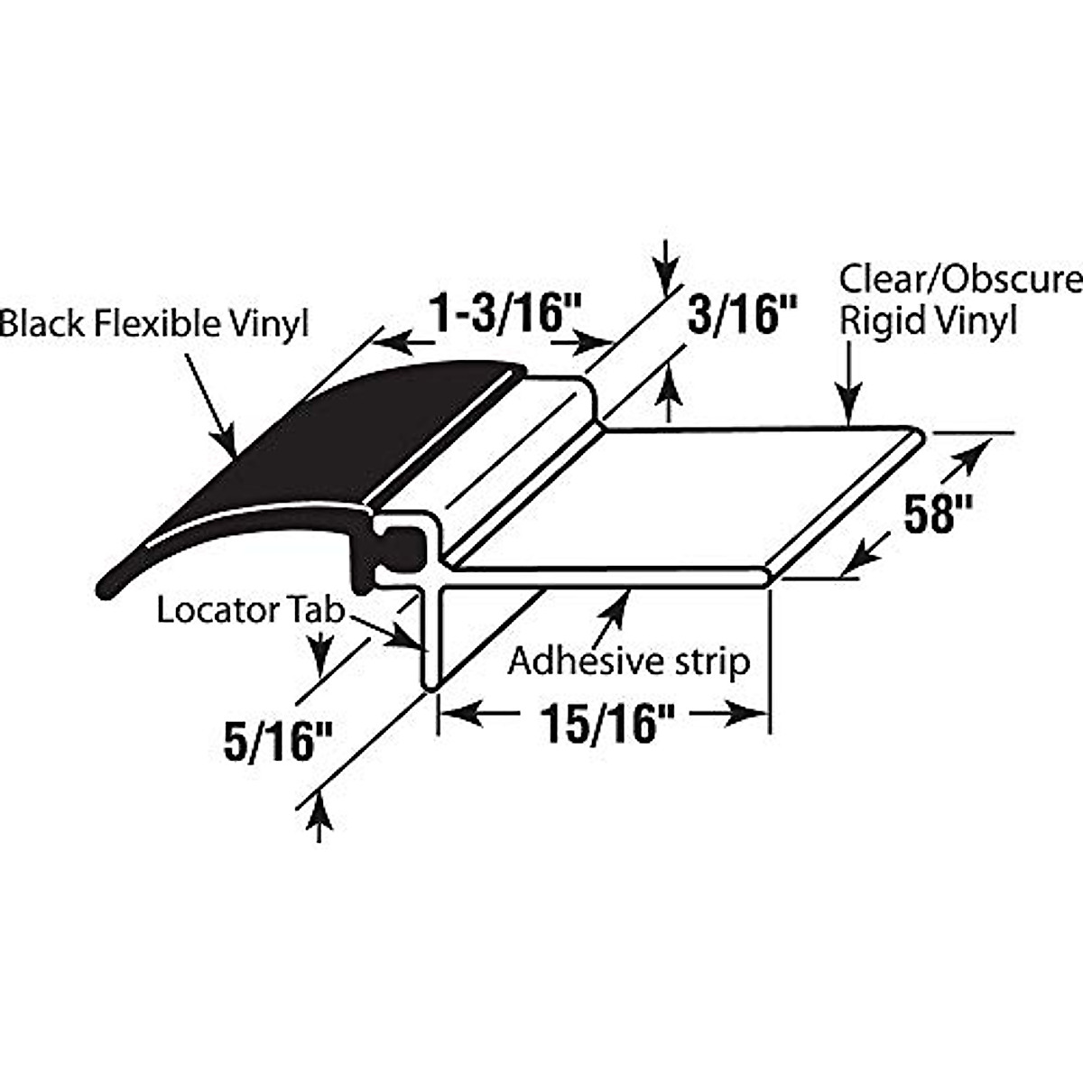 Sentry Supply 650-1010 Restroom Door Privacy Cover, Black, 2-1/8” x 58”, (2-Pack) & Prime-Line PH 17039 Slide Latch (1pk) – Restroom Stall Latch – Diecast Construction – 2-3/4” Hole Centers