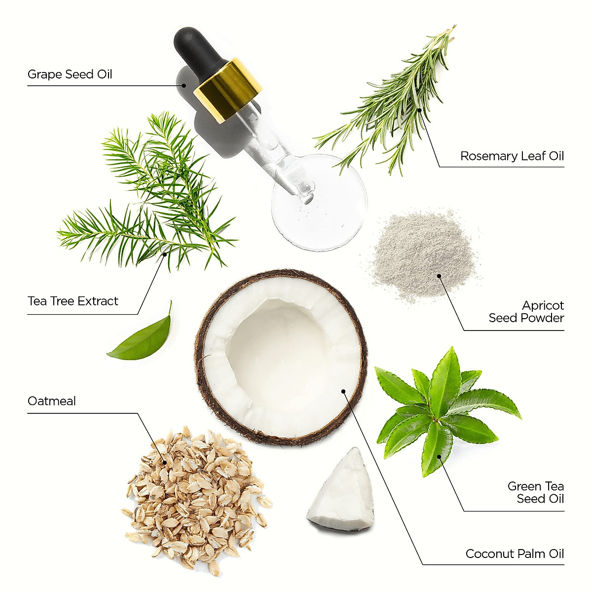 WONDERBAR101 Oily Hair and Oily Scalp Dandruff Shampoo Bar – plant-based, pH balanced, Eco-friendly, Plastic Free Packagig. (Rosemary)