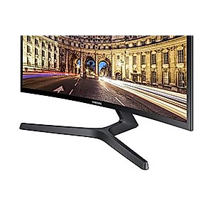 SAMSUNG 23.5” CF396 Curved Computer Monitor, AMD FreeSync for Advanced Gaming, 4ms Response Time, Wide Viewing Angle, Ultra Slim Design, LC24F396FHNXZA, Black