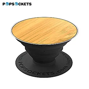 PopSockets: Collapsible Grip & Stand for Phones and Tablets - Bamboo