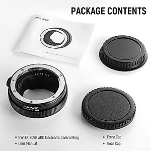 NEEWER EOS EF to RF Lens Adapter, Auto Focus Lens Mount Adapter with Control Ring, Compatible with Canon EF/EF-S Lens EOS R EOS Ra EOS RP EOS R5 EOS R6 EOS R3 - NW-EF-EOSR ARC, Max Load: 4.4lb/2kg