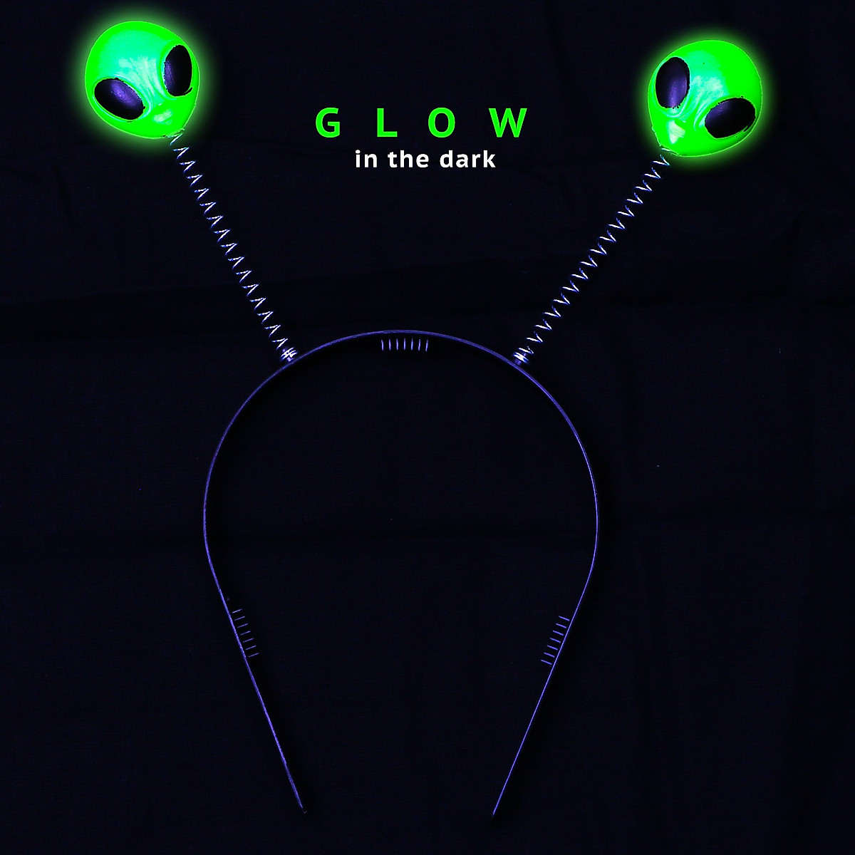 Alien Boppers Kids Headband Party Favors - Glow in The Dark Headbands Aliens - Pack of 12