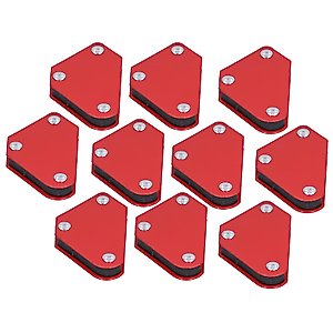 10 Pcs Welding Magnet, Welding Magnet Set 45° 90° 135° Multi Angle Fixed Soldering Tools for Equipment Workshop Welder Maximum Weight Capacity 10lbs