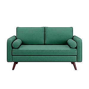 Lifestyle Solutions Calgary Upholstered Loveseat, Sea Foam