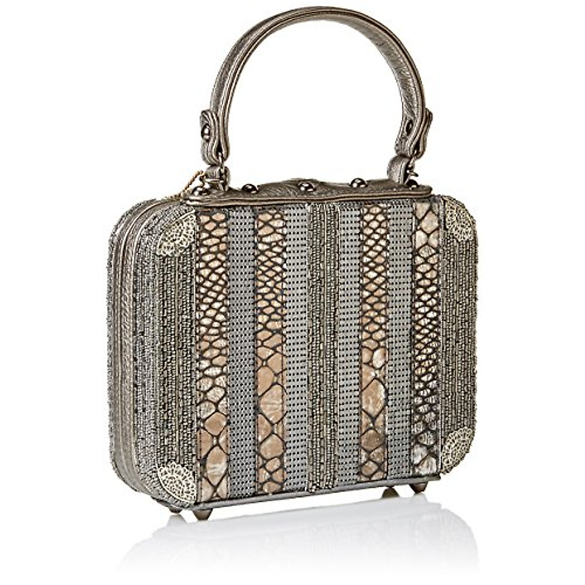 Mary Frances womens Mile High Top Handle Bag, Grey, One Size US