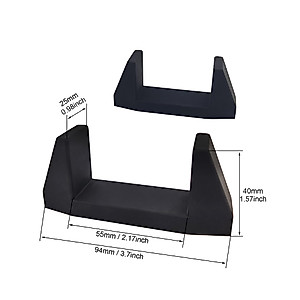 XM&QY Vertical Stand for PS4 Pro PlayStation 4 Pro Silicone Feet Stand Steady Base Mouse Non-Slip Enough Space for Cooling, Black