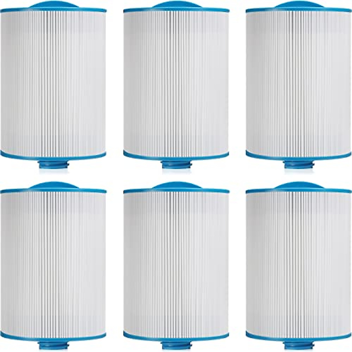 Spa Filter 1 1/2 Inch Coarse Thread Hot Tub Filter Compatible with Unicel PWW50 PWW50P3 6Ch-940 Filbur FC-0359 Filters 25252 03FIL1400 Waterway 817-0050 45 Sq. Ft Front Access Skimmer (6 Pcs)