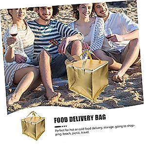 Didiseaon Reusable Grocery Bag Insulation Portable Insulation Thermal Insulation food delivery food warmer grocery shopping tote Cold Food Insulated container aluminum outdoor