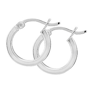 Silpada 'Squared Off' Hoop Earrings in Sterling Silver