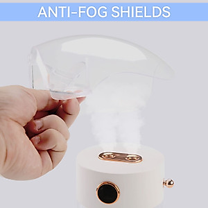 PICcircuit Face Shield with Glasses 4 Pack, Anti-Fog Clear Face Mask Full-Face Protection Reusable Breathable See Through Goggles for Adults