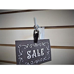 NAHANCO CC2B Plastic Swivel Rotating Clever Clip, 2”, Black (Pack of 100)