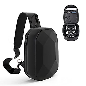 Carrying case for DJI Mini JSVER Waterproof Shockproof Backpack Case Compatible with DJI Air/DJI Mavic/DJI Mini/DJI AVATA Remote & Smart Controller, Propellers, Battery and Accessories