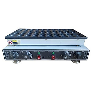 Cabinet Pancake Maker, 50PCS 1800W Commercial Electric Nonstick Waffle Maker Machine, 1.8 In Waffle Makers with 2 Thermostats & 2 Timers Separate Control for Home, Restaurant, Cafe, Bakery, Kitchen