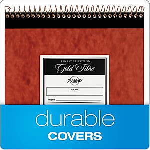 Gold Fibre Retro Pad, Wide Rule, 8-1/2 x 11-3/4, Antique Ivory, 70-Sheets/Pad (20-008R)