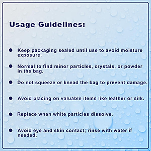 Argendon Hanging Dehumidifier Bags, Efficient Dehumidifier Bags for Shoe Cabinet, Space-Saving Hanging Design, Simple to Use, 2 Pack