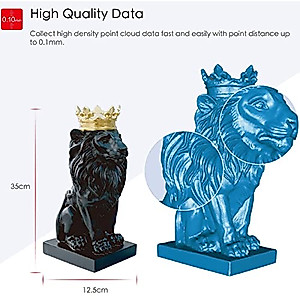 Einstar 3D Handheld Infrared VCSEL Structured Light Scanner with RGB Color Camera, 0.1mm Resolution, High Quality Collecting Data, 3D Printing, Design, Digital Archiving