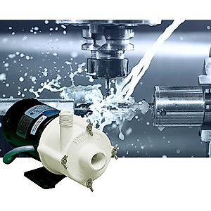 Little Giant 115 Volt, 1/25 HP, 510 GPH 2-MD-SC Non-Submersible Semi-Corrosive Chemical Magnetic Drive Pump, 6-Foot Cord with Plug, Black/White, 580503